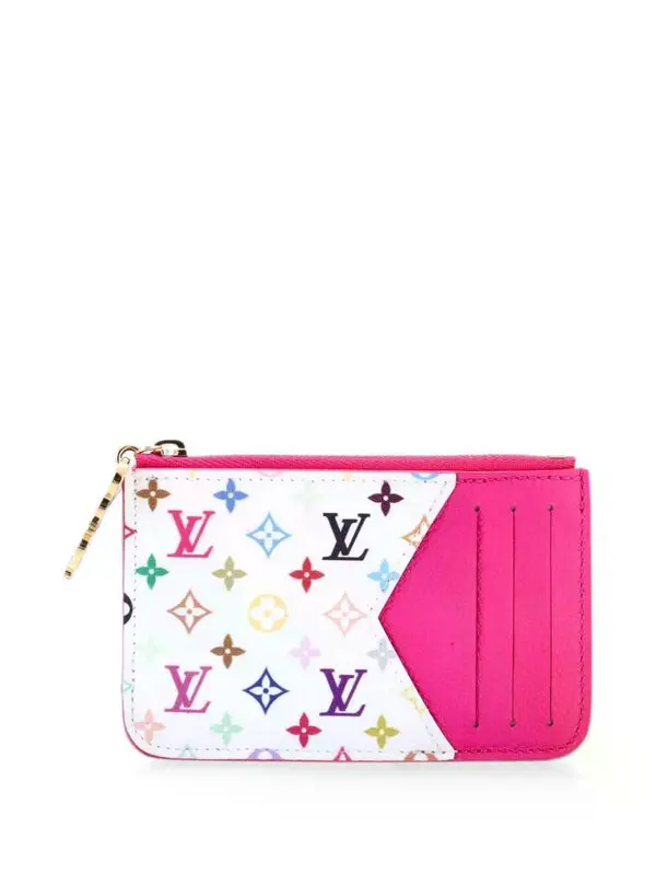 LOUIS VUITTON X Takashi Murakami Romy Monogram Multicolor And Leather Card Holder - Multicolour