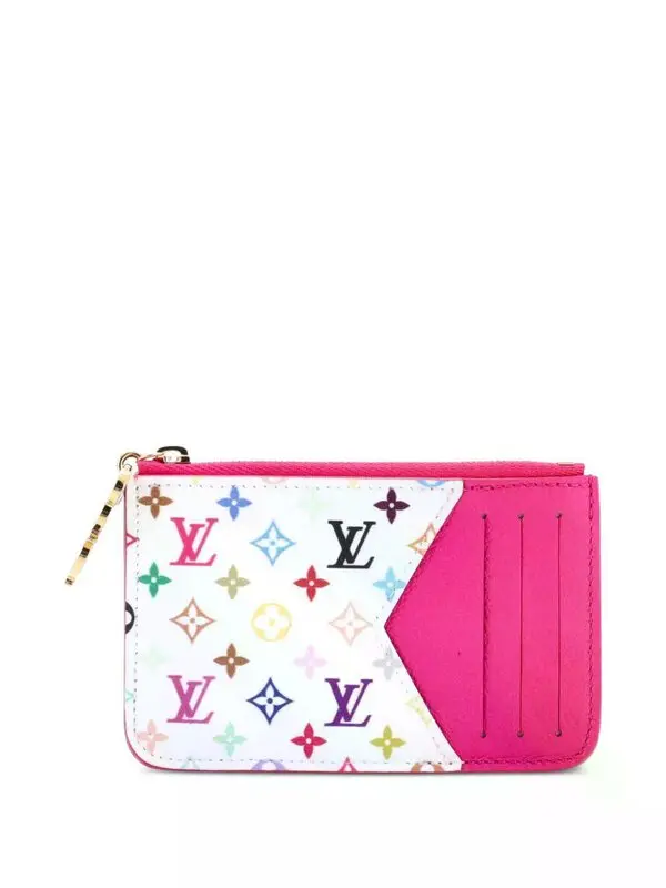 LOUIS VUITTON X Takashi Murakami Romy Monogram Multicolor And Leather Card Holder - Multicolour