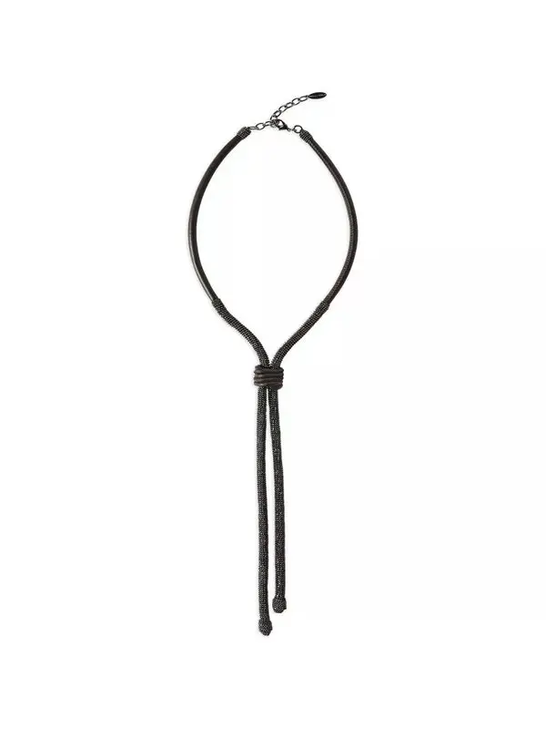 Brunello Cucinelli Precious Leather Bolo Tie