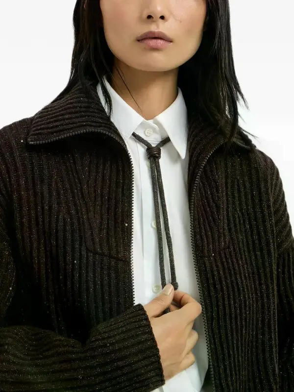 Brunello Cucinelli Precious Leather Bolo Tie