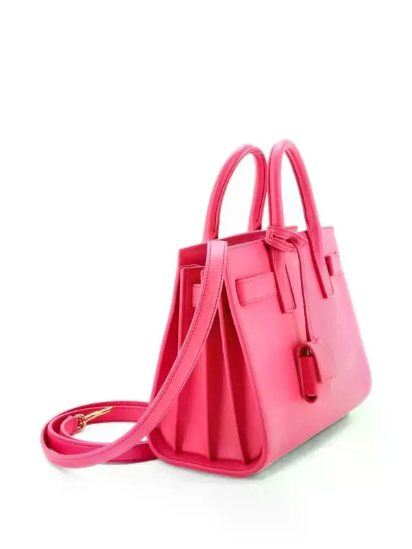 Saint Laurent Sac De Jour Leather Baby Tote Bag - Pink