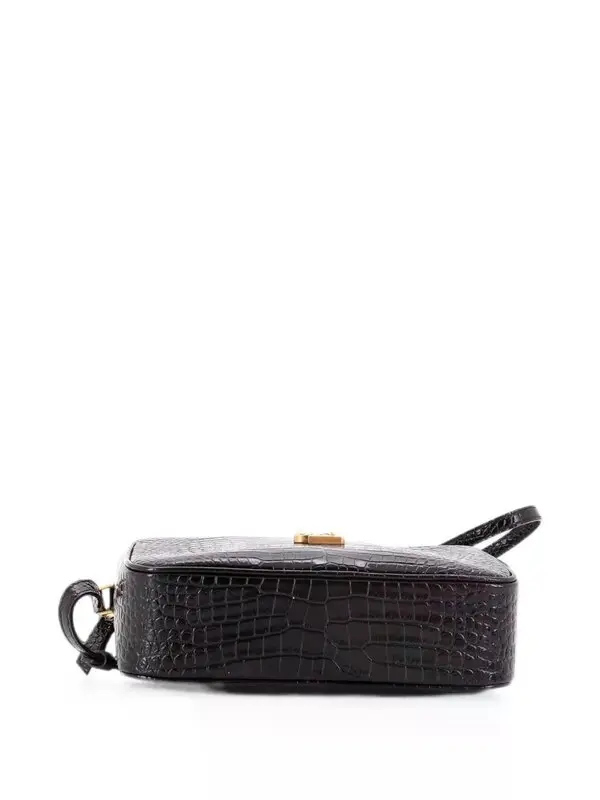 Saint Laurent Lou Camera Bag Crocodile Embossed Leather Small Crossbody Bag