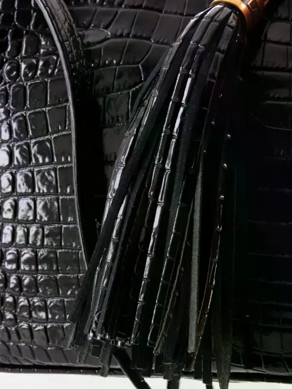 Saint Laurent Lou Camera Bag Crocodile Embossed Leather Small Crossbody Bag