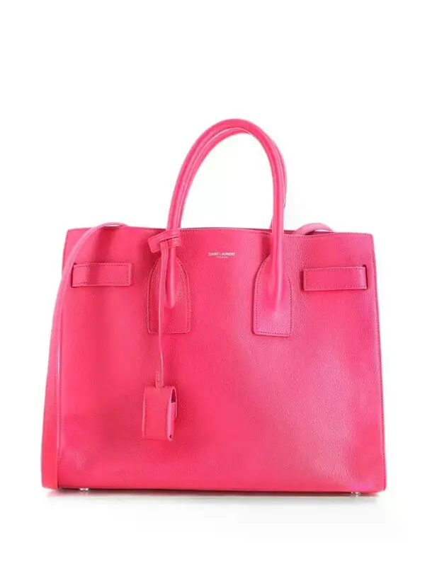 Saint Laurent Sac De Jour Bag Leather Small Satchel - Pink