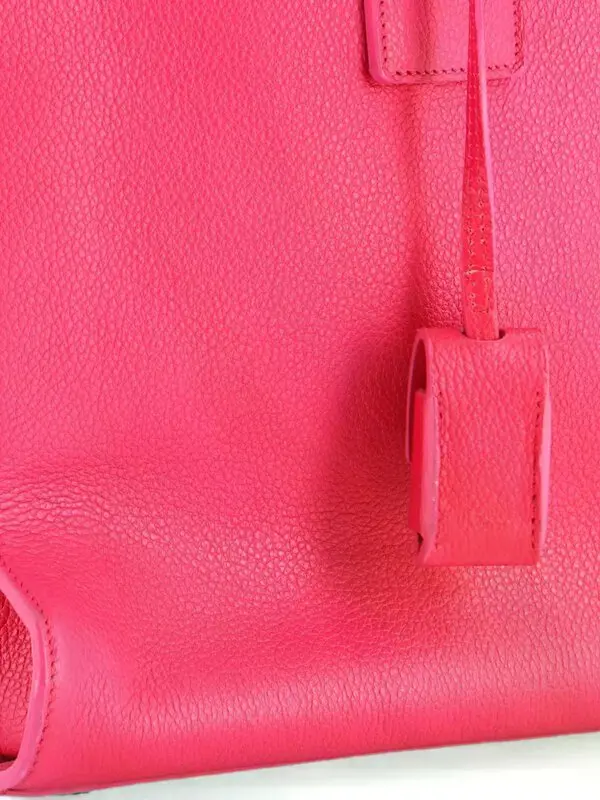 Saint Laurent Leather Satchel Bag - Pink