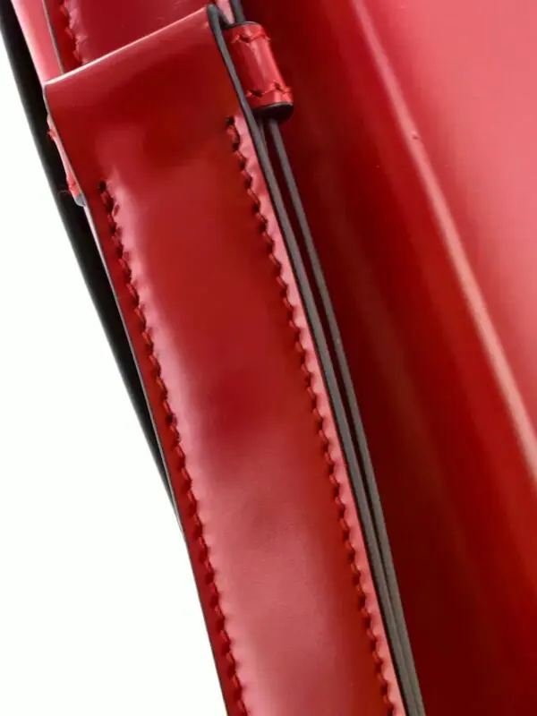 Prada Spazzolato Leather Medium Shoulder Bag - Red