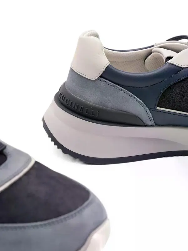 Brunello Cucinelli Panelled Leather Sneakers
