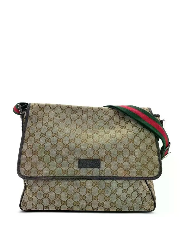 Gucci 2000s Sherry Line Shoulder Bag - Neutrals