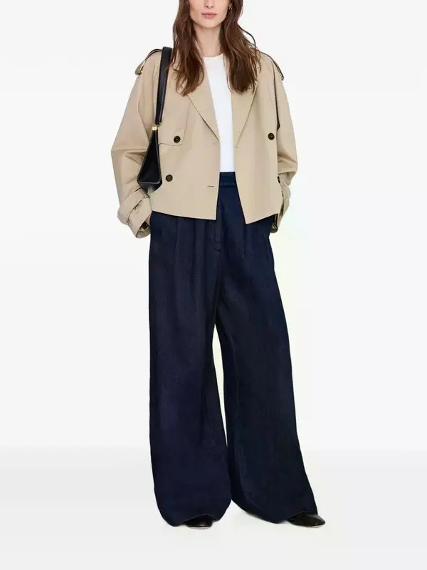 ANINE BING Lou Trousers In Ink Denim - Blue