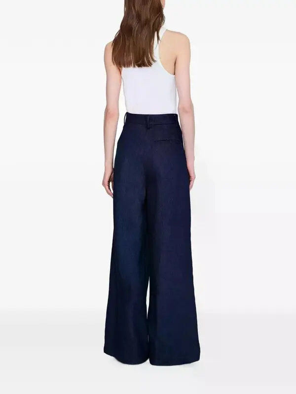 ANINE BING Lou Trousers In Ink Denim - Blue