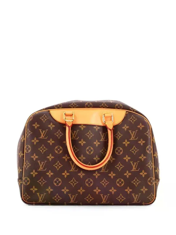 LOUIS VUITTON Deauville Monogram Canvas Handbag - Brown