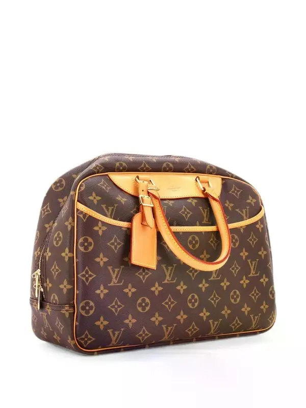 LOUIS VUITTON Deauville Monogram Canvas Handbag - Brown