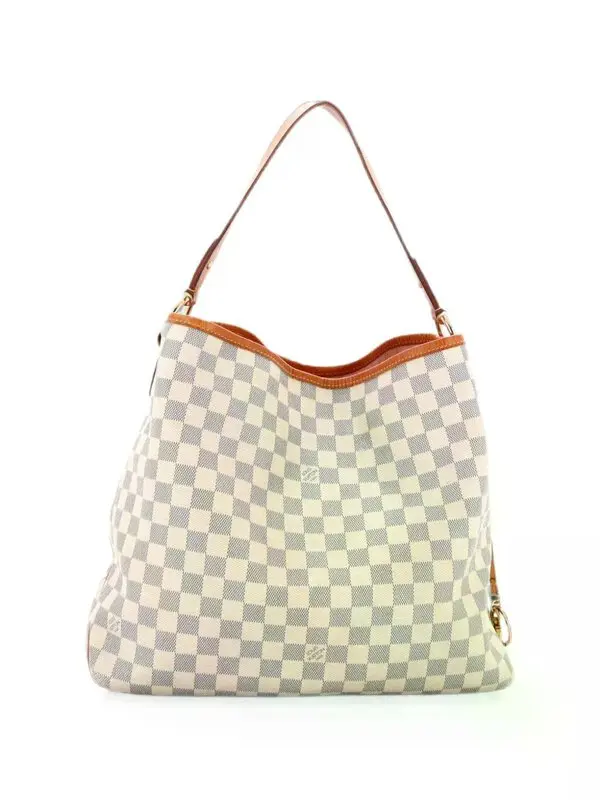 LOUIS VUITTON Delightful Nm Handbag Damier Mm Hobo Bag - White