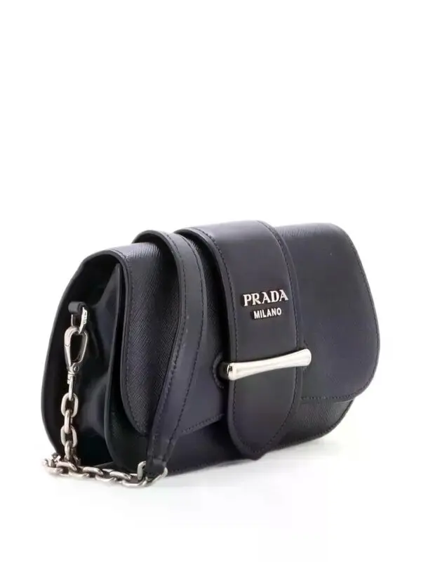 Prada Sidonie City Calf With Saffiano Mini Shoulder Bag