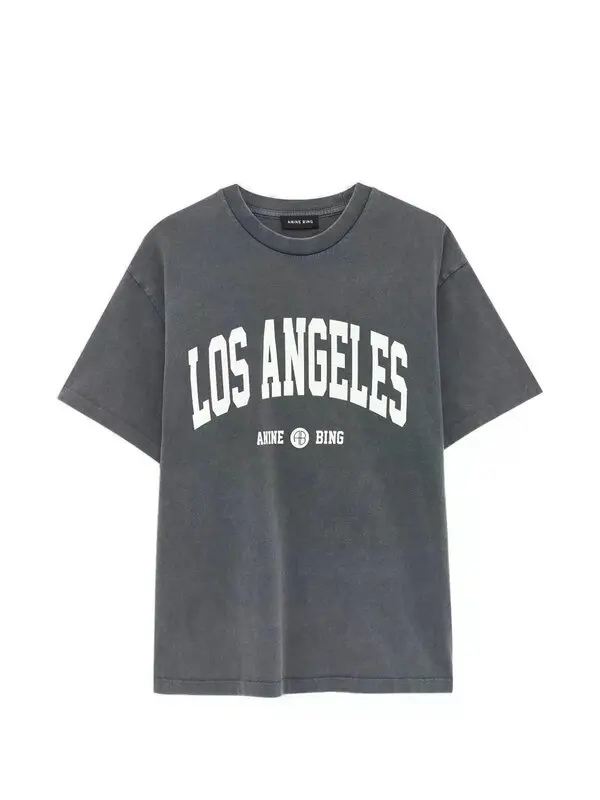 ANINE BING Cade Los Angeles University Graphic T-shirt - Grey