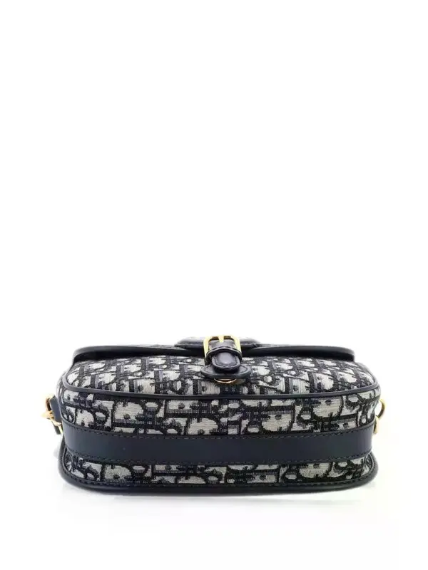 Dior Bobby Flap Oblique Canvas Bag - Blue