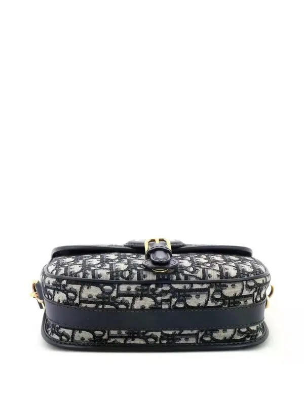 Dior Bobby Flap Oblique Canvas Bag - Blue