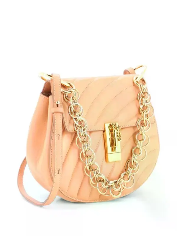 Chloé Drew Bijou Quilted Leather Small Crossbody Bag - Neutrals