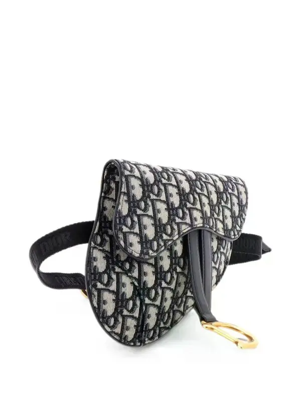 Dior Saddle Oblique Canvas Belt Bag