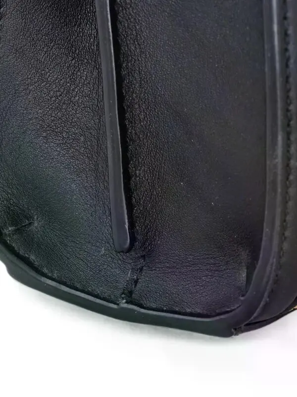 Saint Laurent Cassandra Top Handle Bag Raffia With Leather Mini Satchel