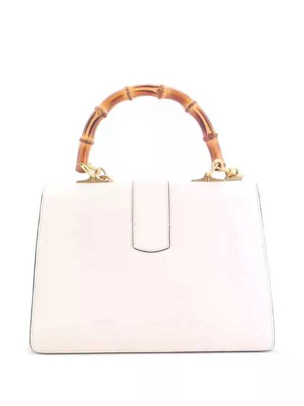Gucci Dionysus Bamboo Top Handle Bag Colorblock Leather Medium Satchel - Blue