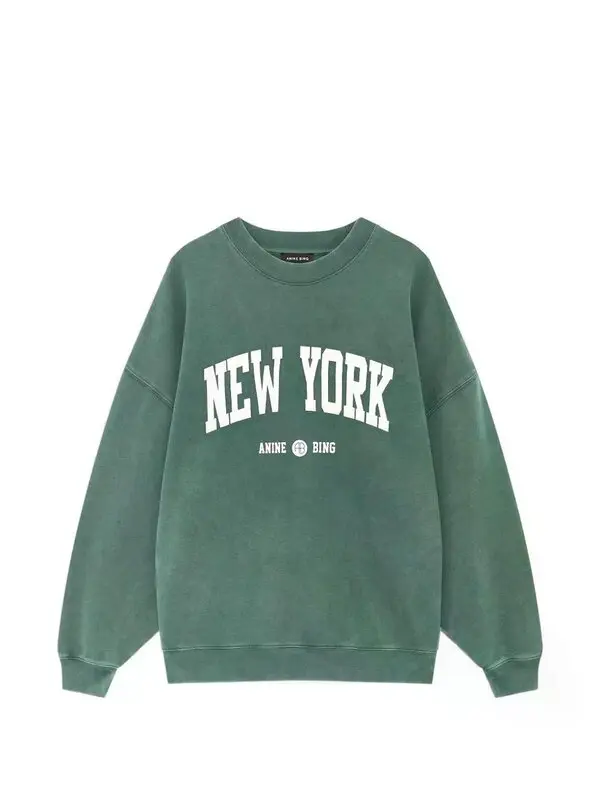 ANINE BING New York" University Sweatshirt - Green