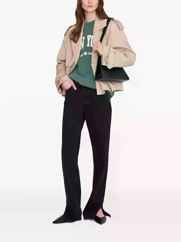 ANINE BING New York" University Sweatshirt - Green