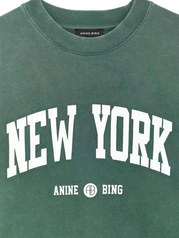 ANINE BING New York" University Sweatshirt - Green