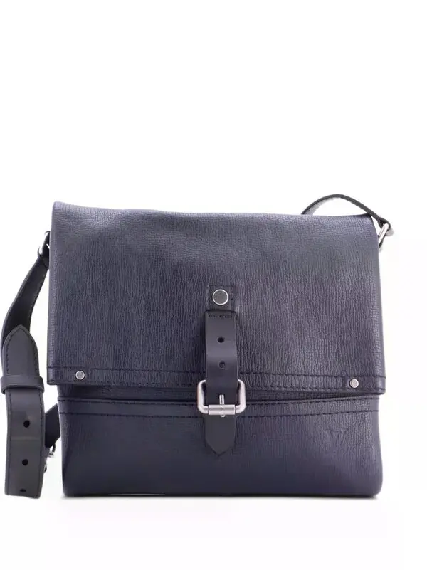 LOUIS VUITTON Canyon Messenger Bag Utah Leather Pm - Black