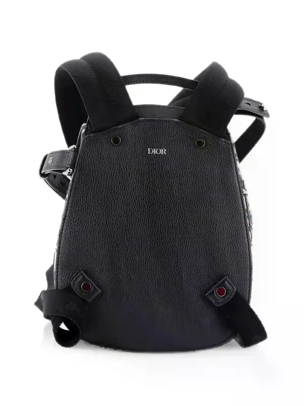 Dior Saddle Oblique Canvas Mini Backpack