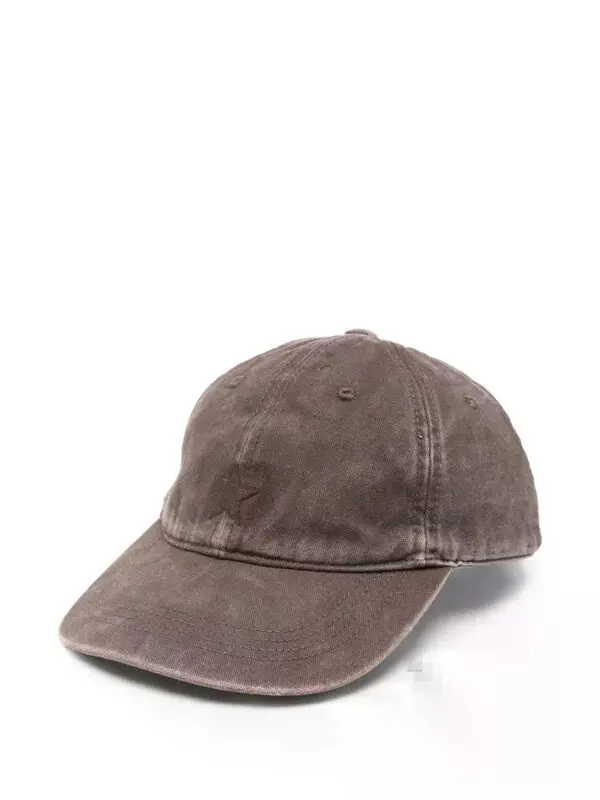 GOLDEN GOOSE Journey Star-embroidered Baseball Cap - Brown