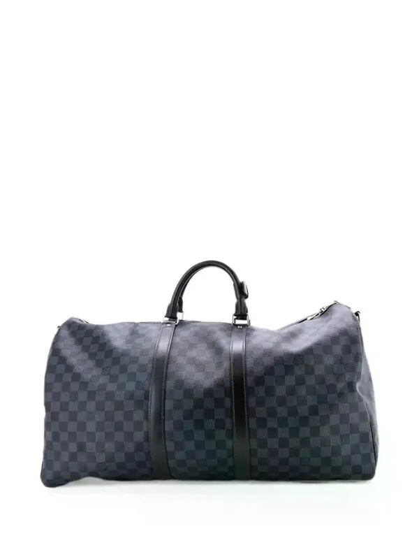 LOUIS VUITTON Keepall Bandouliere Travel Bag - Blue