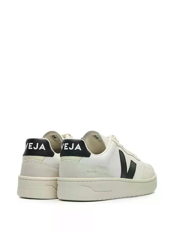 VEJA V-90 Leather Sneakers - White