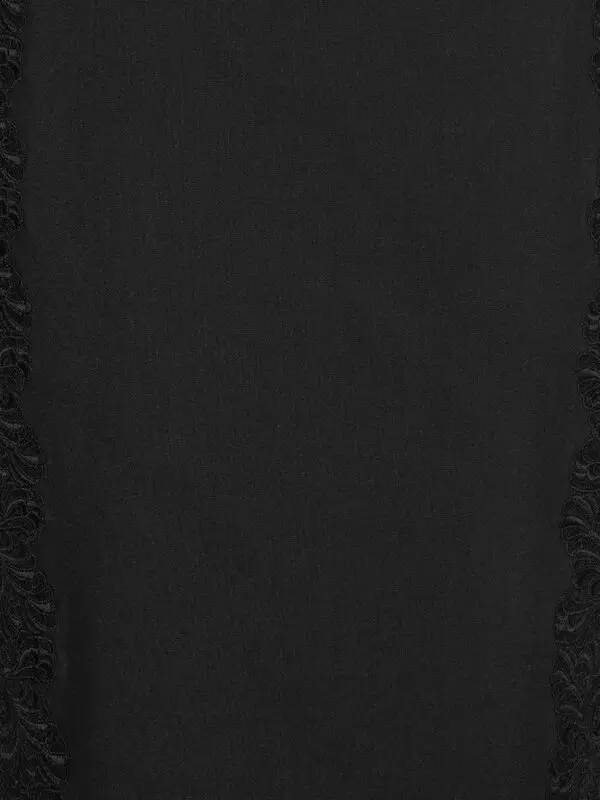 ROTATE BY BIRGER CHRISTENSEN Lace-inserted Pencil Skirt