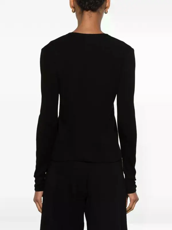 THE ROW Cresp V-neck Button-up Cardigan