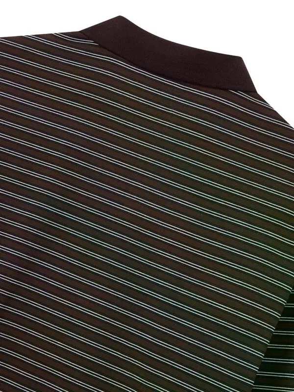 STUDIO TOMBOY Striped Long-sleeve Polo Shirt