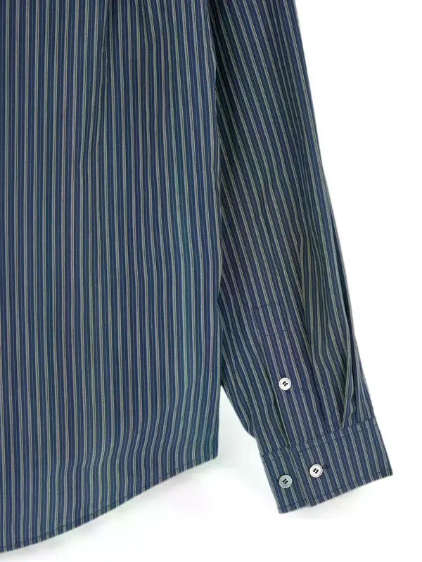 STUDIO TOMBOY Striped Chest-pockets Cotton Shirt