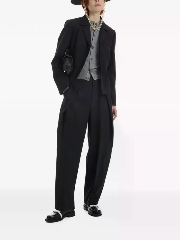 ADER ERROR Sig; Bk Tag Logo-embroidered Blazer - Grey