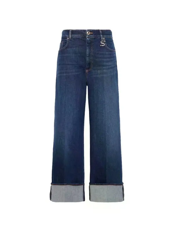 Sportmax Dufo Turn-up Wide-leg Jeans