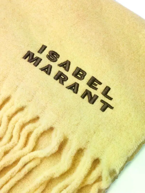 Isabel Marant Étoile Logo-embroidered Fringed Scarf