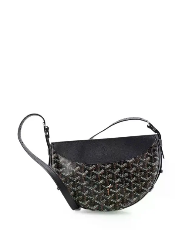 Goyard Hirondelle Coated Canvas And Leather Shoulder Bag