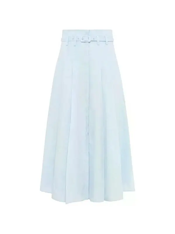 Gabriela Hearst Dugald Belted Maxi Skirt - Blue