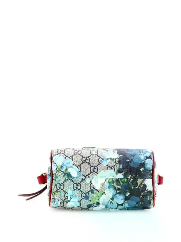 Gucci Blooms Print Gg Coated Canvas Convertible Boston Bag - Brown