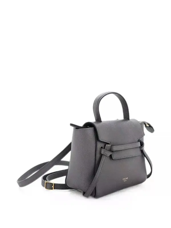 Celine Belt Bag Textured Leather Pico Shoulder Bag