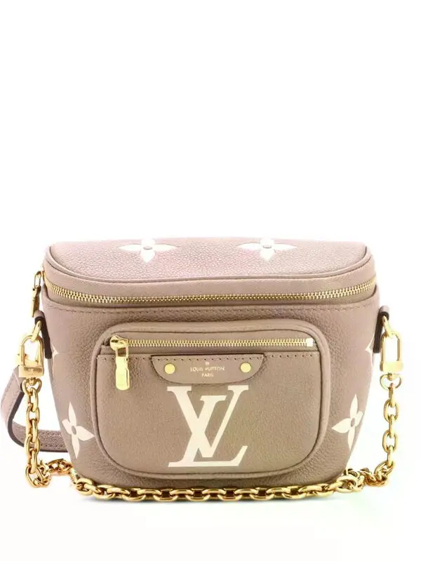 LOUIS VUITTON Bum Bag Bicolor Monogram Empreinte Giant Mini Belt Bag