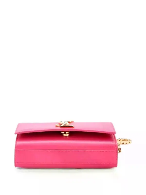 Saint Laurent Classic Monogram Grainy Leather Small Crossbody Bag