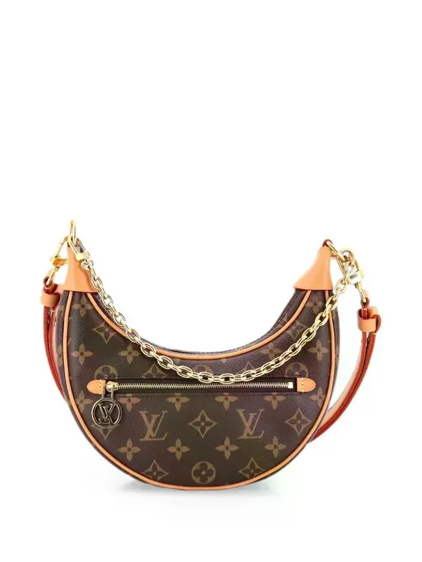 LOUIS VUITTON Loop Handbag Monogram Canvas Hobo Bag