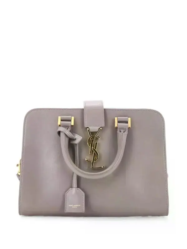 Saint Laurent Monogram Cabas Leather Baby Satchel
