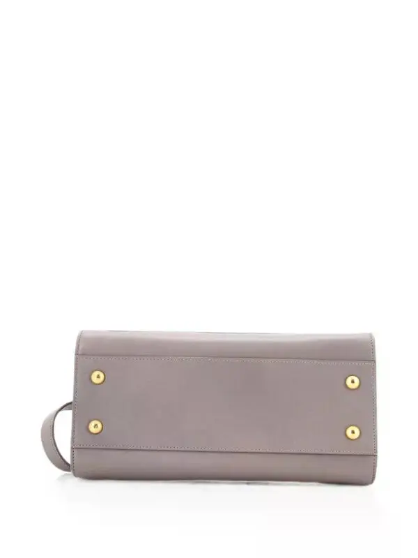 Saint Laurent Monogram Cabas Leather Baby Satchel