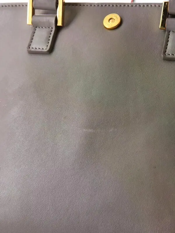 Saint Laurent Monogram Cabas Leather Baby Satchel